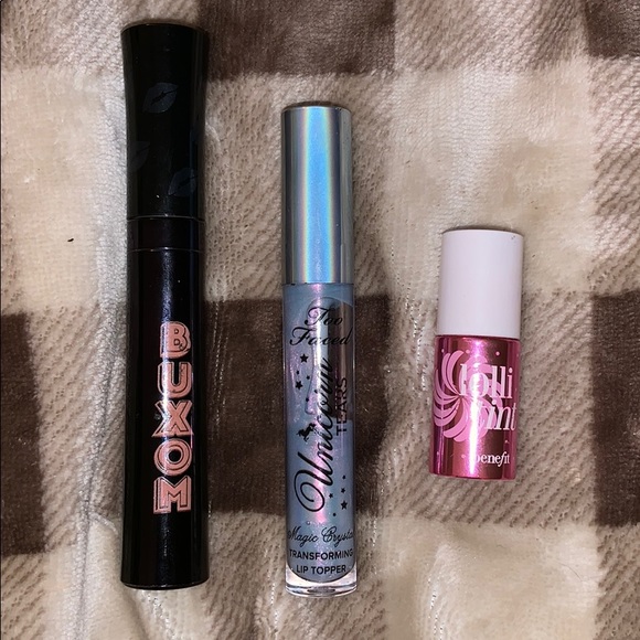 Too Faced | Makeup | Name Brand Lip Products Too Faced Benefit | Poshmark